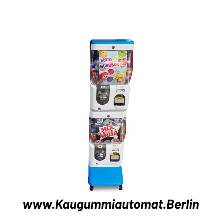 Toystation Automat mit 2 Warenfächern mieten Kapseln bis 74 mm